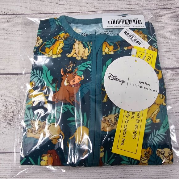 Little Sleepies | One Pieces | Nib Little Sleepies Disney Simbas Sky ...